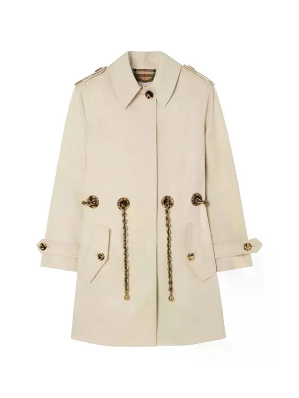 Burberry Short Gabardine Stonehaven Car Coat