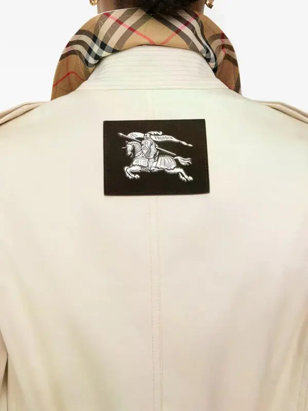 Burberry Short Gabardine Stonehaven Car Coat