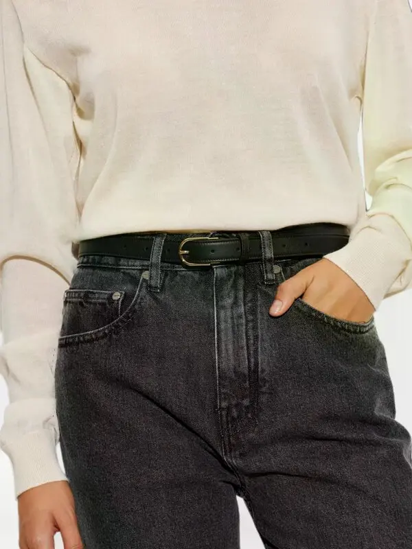 Victoria Beckham Buckle Belt - Black