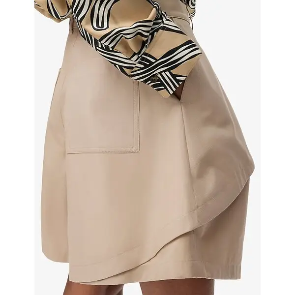 Loewe X Paula's Ibiza Asymmetric-panel Cotton Shorts