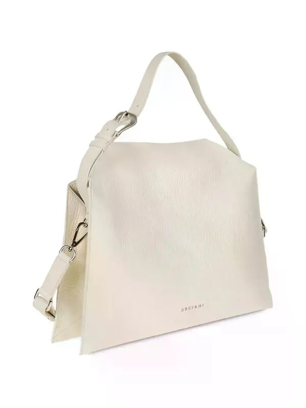 Orciani Small Trinity Leather Tote Bag