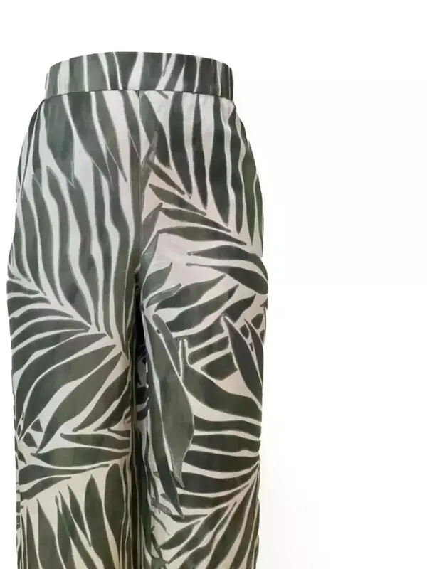PENNYBLACK Palm-leaf-print Palazzo Pants