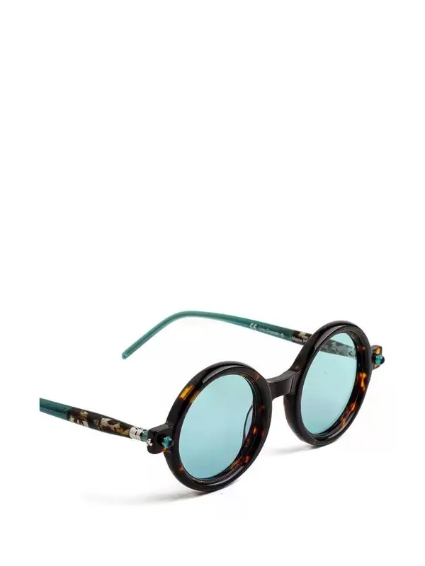 KUBORAUM P1 Round-frame Sunglasses - Brown