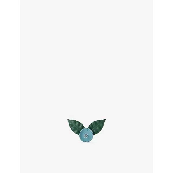 Loewe X Paula's Ibiza Flower Pistil Leather Pin - Blue