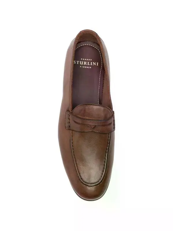 STURLINI FIRENZE Leather Penny Loafers