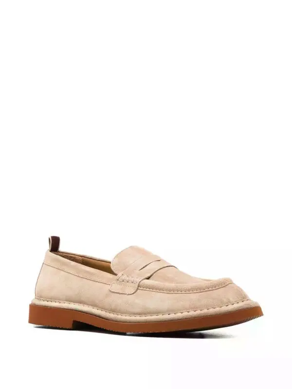 STURLINI FIRENZE Suede Penny Loafers