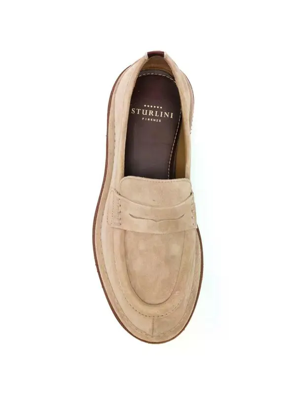 STURLINI FIRENZE Suede Penny Loafers
