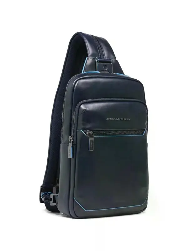 PIQUADRO Convertible Leather Backpack