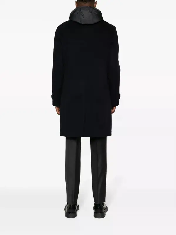 Corneliani Hooded Single-breasted Coat