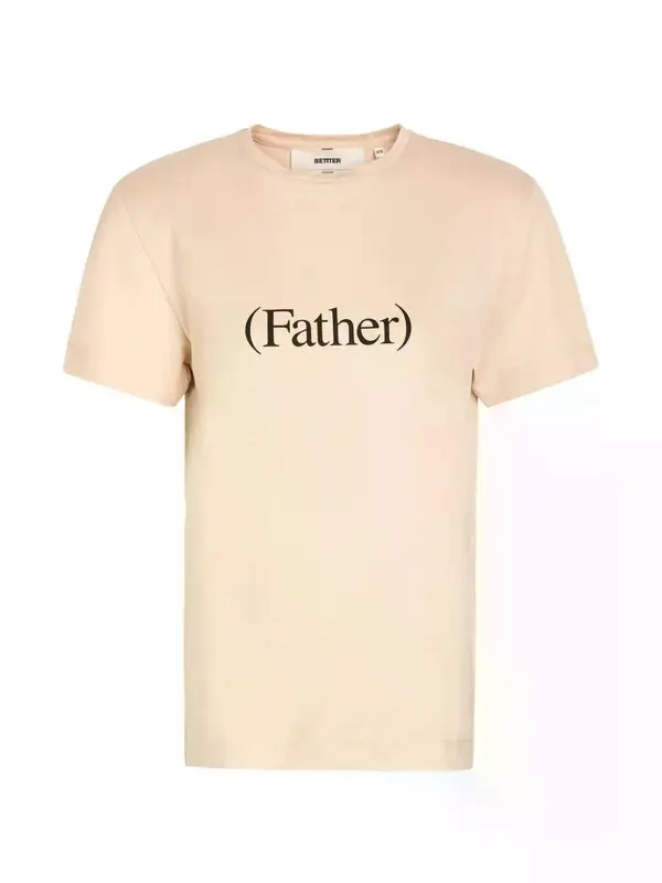 BETTTER Slogan-print T-shirt - Neutrals