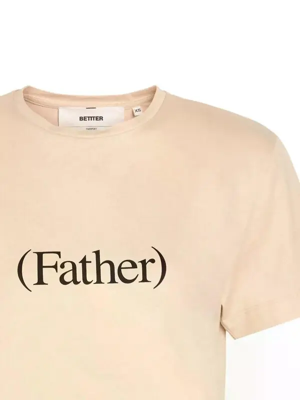 BETTTER Slogan-print T-shirt - Neutrals