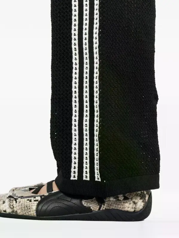 Adidas Three-stripe Open-knit Trousers