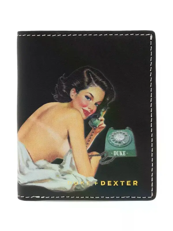 DUKE + DEXTER Pin-up Print Cardholder - Black