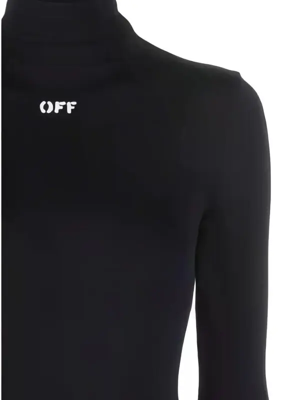 Off-White Logo Second-skin Top - Black