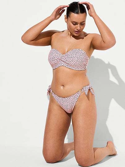 Victoria's Secret Swim Twist Push-up Bandeau Bikini Top - Print