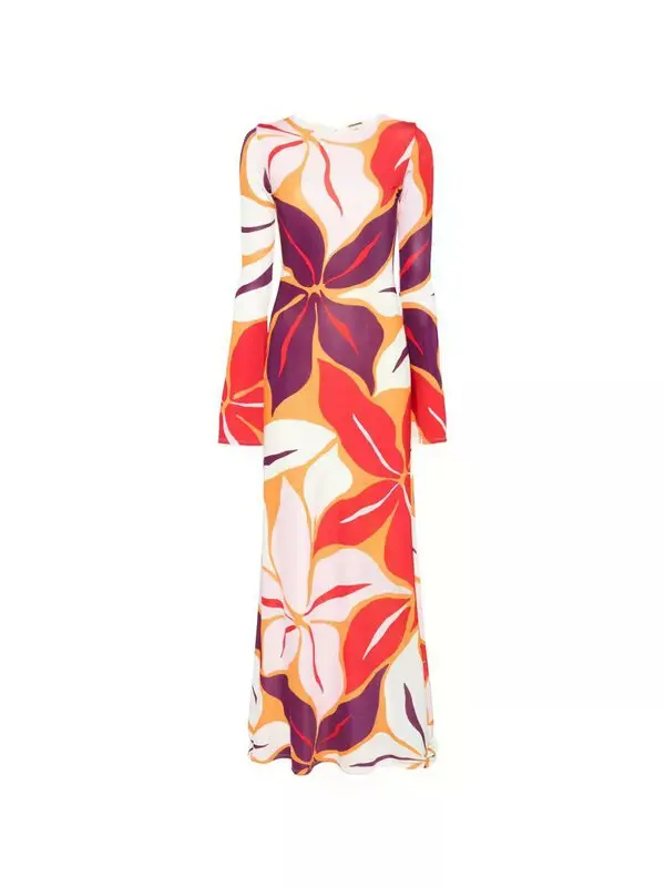 CALA DE LA CRUZ Amay Floral Maxi Dress - White