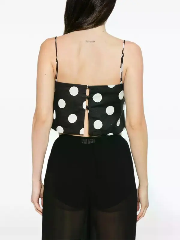 CALA DE LA CRUZ Ariella Top - Black