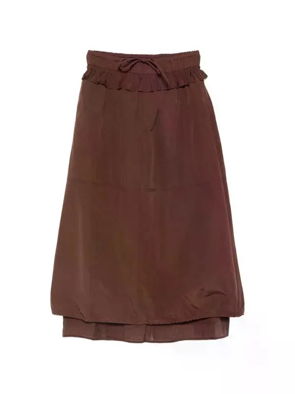 DAMSON MADDER Amber Midi Skirt - Brown