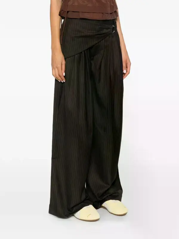 DAMSON MADDER Wide Leg Palazzo Pants - Brown