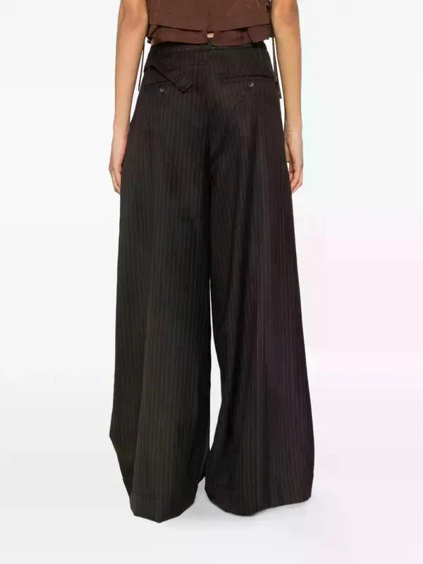 DAMSON MADDER Wide Leg Palazzo Pants - Brown