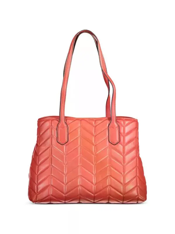 MARIO VALENTINO Quilted Chevron Tote Bag