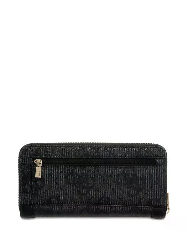 Guess Logo Patterned Zip Wallet