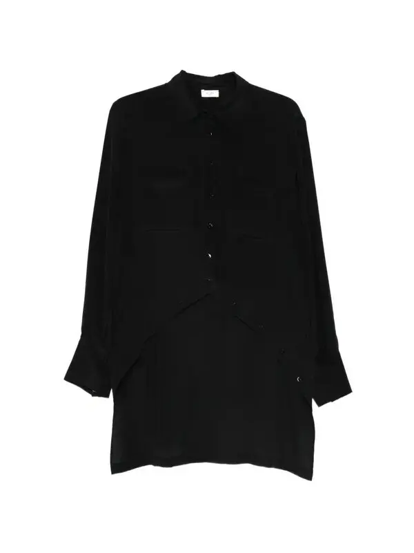 DI.LA3 PARI' Di.la3 Pari Asymmetric Hem Shirt