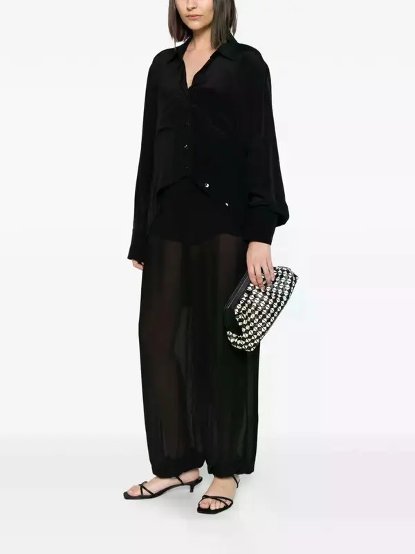 DI.LA3 PARI' Di.la3 Pari Asymmetric Hem Shirt