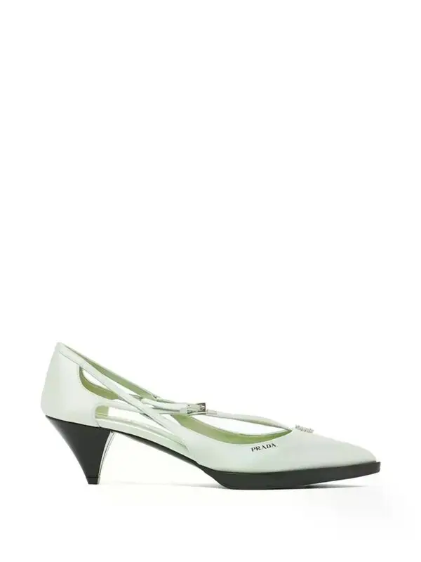 Prada Cut-out Heeled Pumps