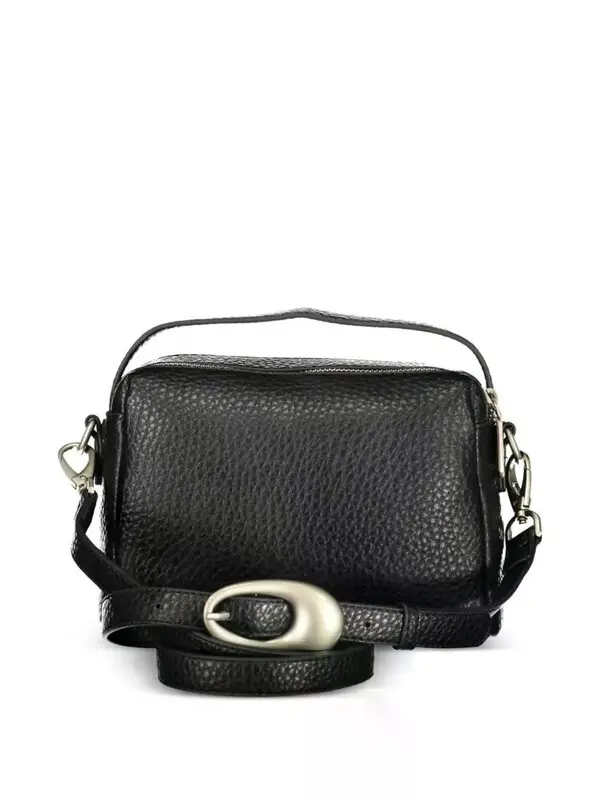 MARIO VALENTINO Pebbled-texture Bag With Logo Patch