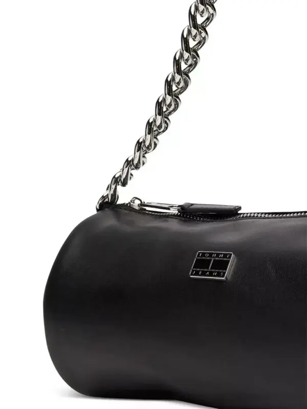 Tommy Hilfiger Chain-link Cylinder Tote Bag