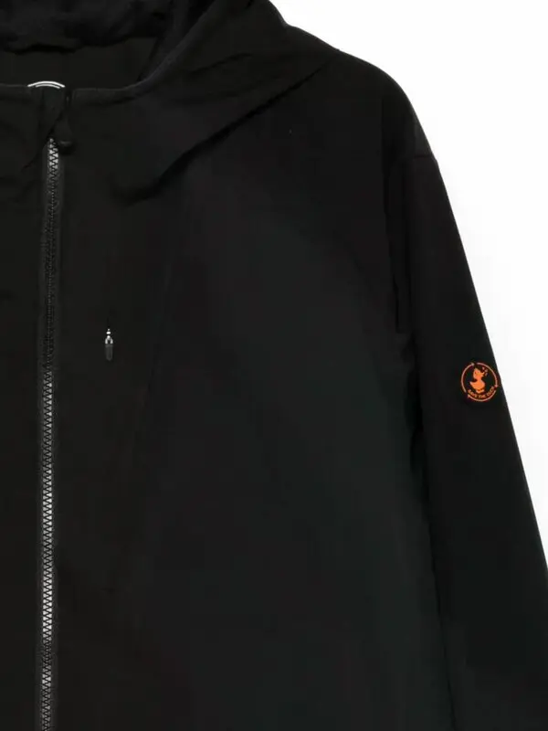 SAVE THE DUCK Hooded Logo-patch Jacket