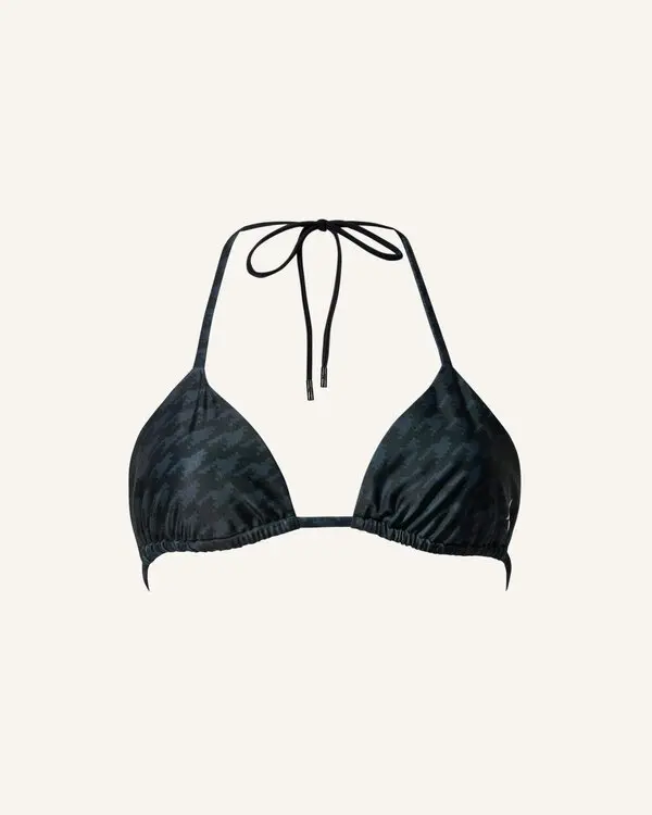 Perfect Moment Salinas Bikini Top - Black-houndstooth
