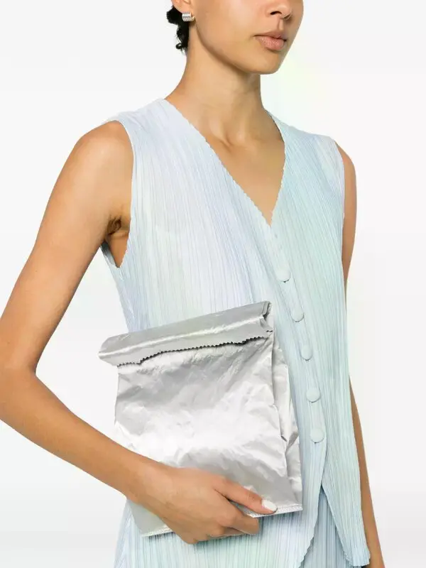 ZILLA Crinkled-effect Clutch