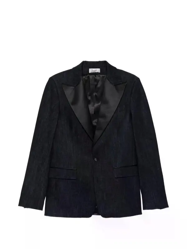 PENCE 1979 Lil Satin-lapel Denim Blazer