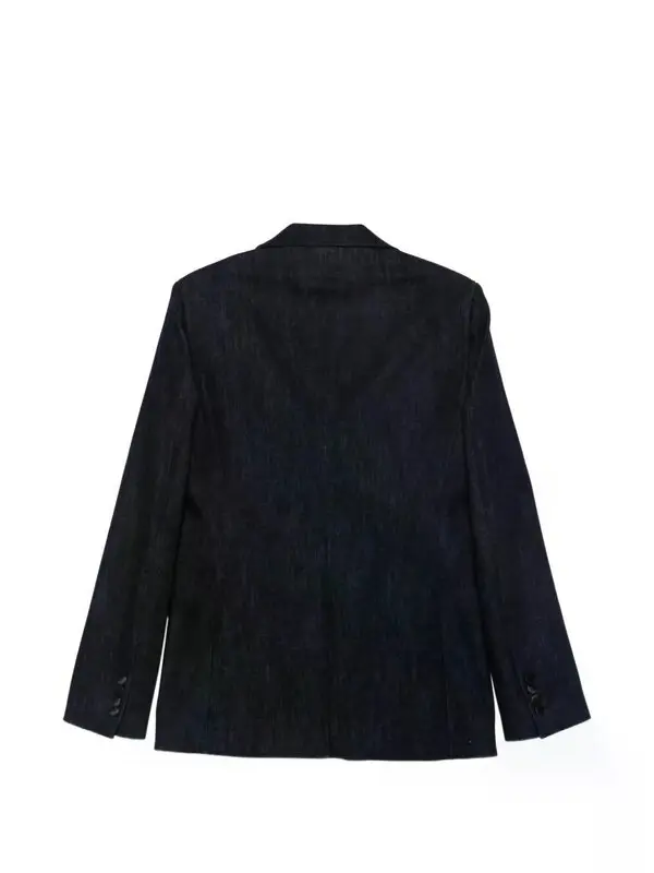 PENCE 1979 Lil Satin-lapel Denim Blazer