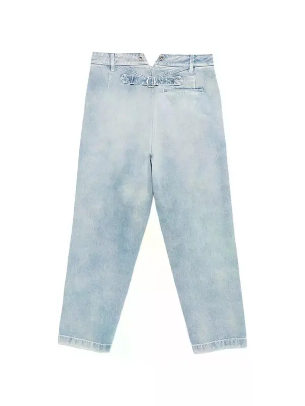PENCE 1979 Liam Acid-wash Pleated Jeans - Blue