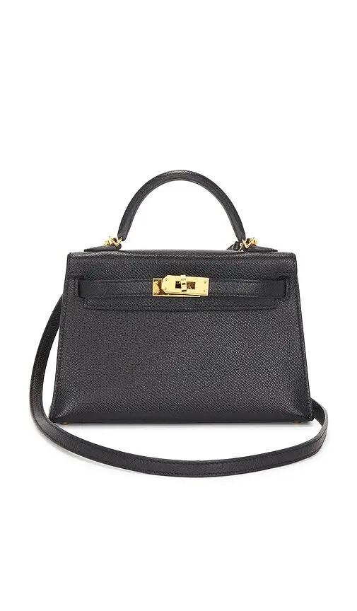 FWRD RENEW Hermes Epsom Kelly 20 Handbag - Black