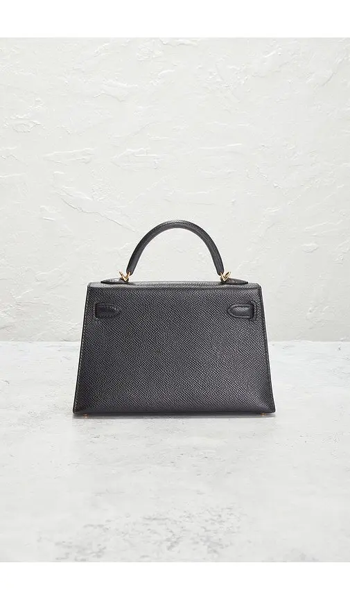 FWRD RENEW Hermes Epsom Kelly 20 Handbag - Black