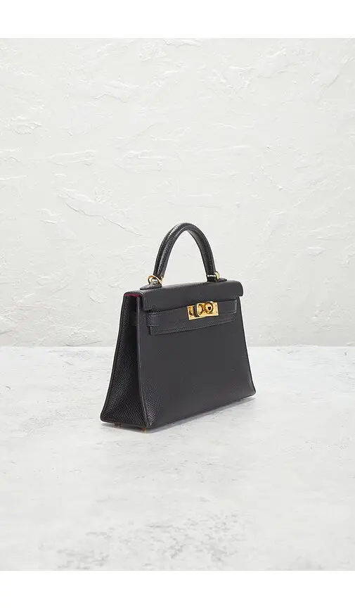 FWRD RENEW Hermes Epsom Kelly 20 Handbag - Black