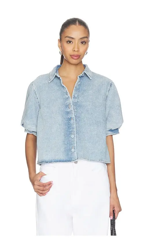FRAME Billow Sleeve Shirt - Blue