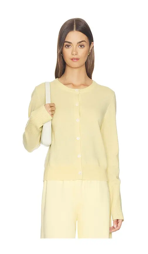 LA LIGNE Solid Cashmere Cardigan