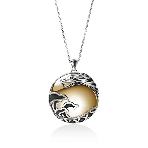 John Hardy Naga Pendant Necklace - Sterling Silver