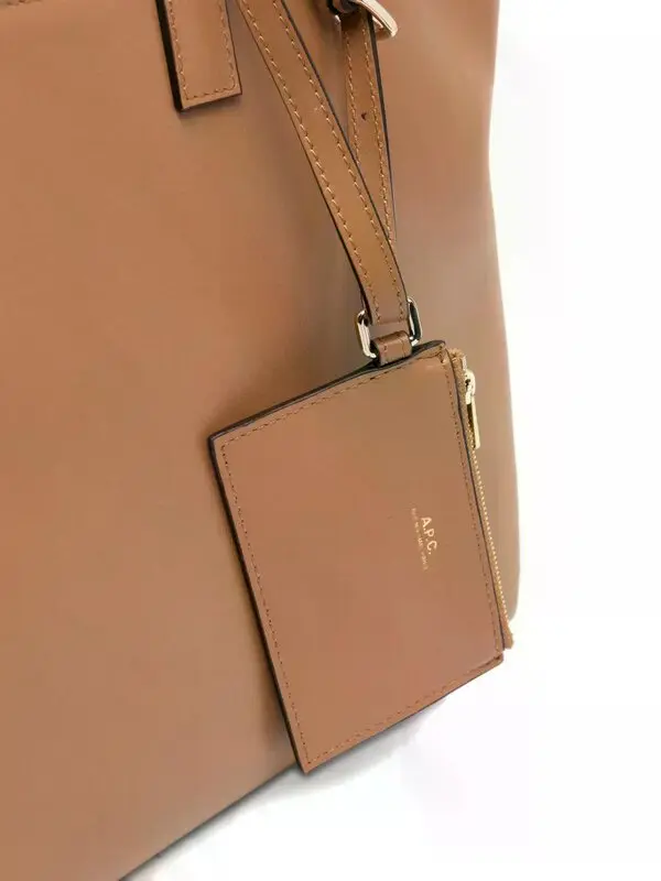 A.p.c. Le Drummer Leather Tote Bag - Neutrals