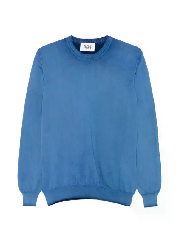 Alpha Studio Crew-neck Knitted Jumper
