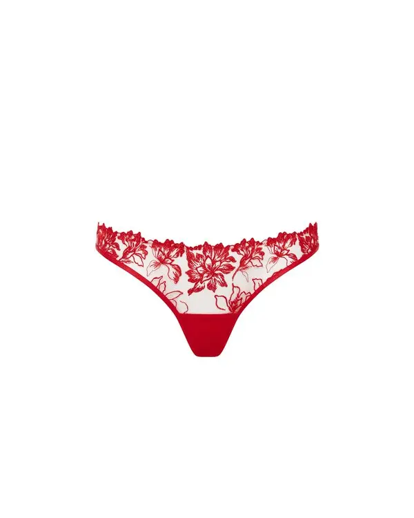 Bluebella Samara Embroidered Panty - Red
