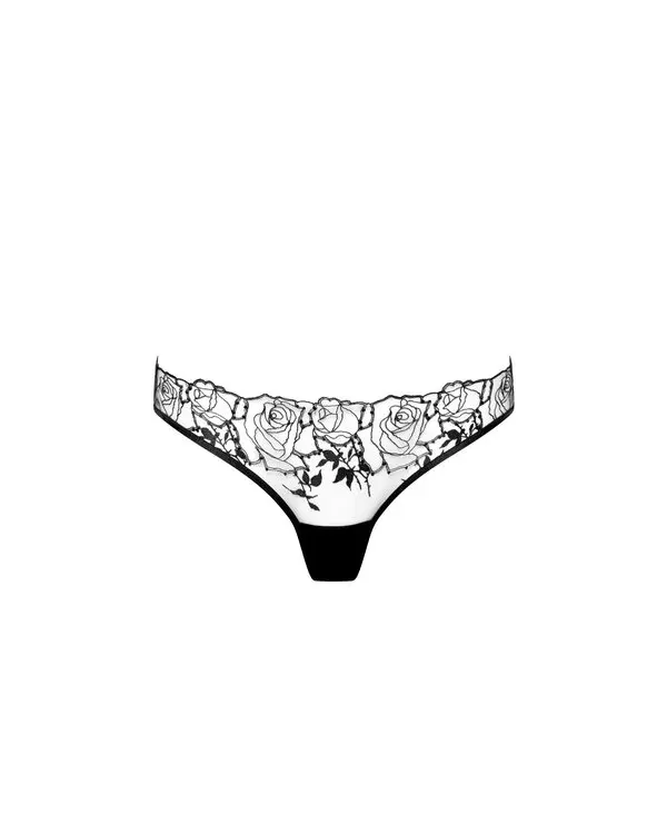 Bluebella Rosalie Embroidered Panty - Black