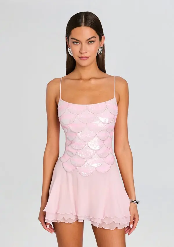 Retrofete Dreeny Embroidered Dress