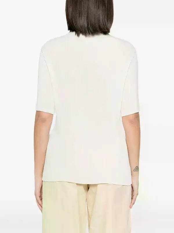Issey Miyake Pleated Short Sleeve T-shirt