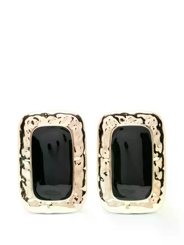 SELF-PORTRAIT Rectangular Earrings - Gold